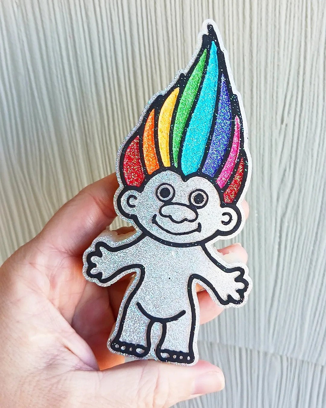Holographic Rainbow Troll | Bless Your Cottons